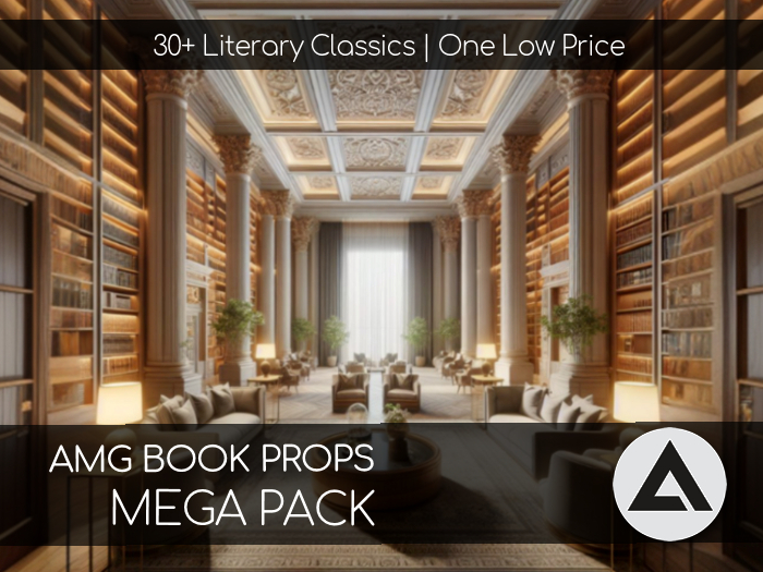 Second Life Marketplace - [AMG] Universal Book Props Mega-Pack
